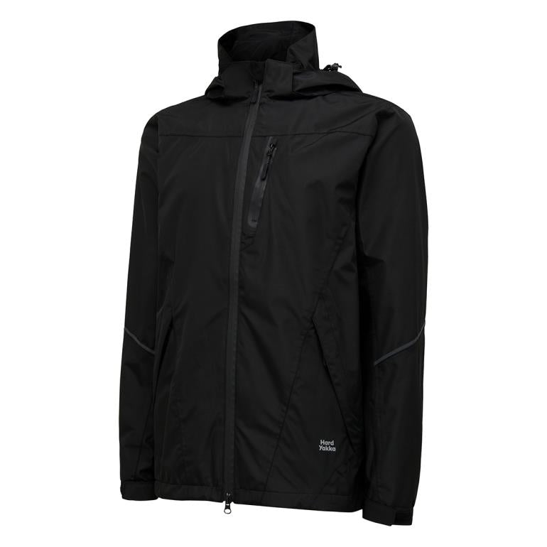 Hard Yakka Orbit black waterproof mesh-lined jacket – Britannia Safety Ltd